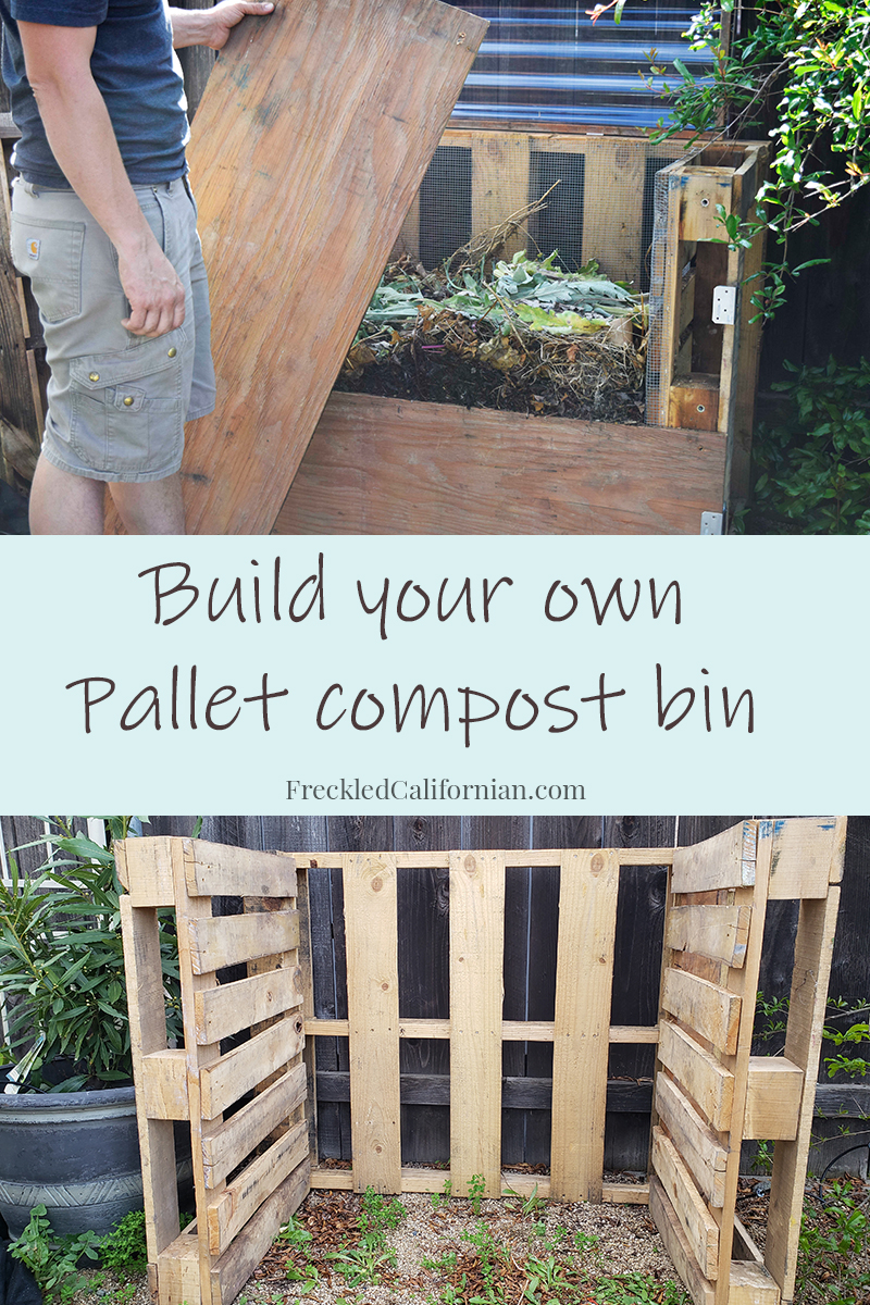 An Urban Pallet Compost Bin Design ~ Freckled Californian ~ A ...