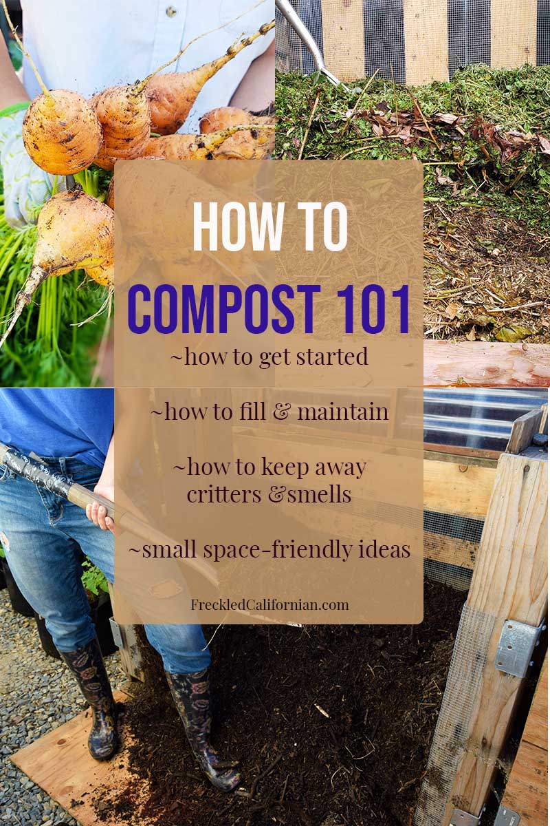 How to Compost: Filling & Maintaining a Compost Bin ~ Freckled ...